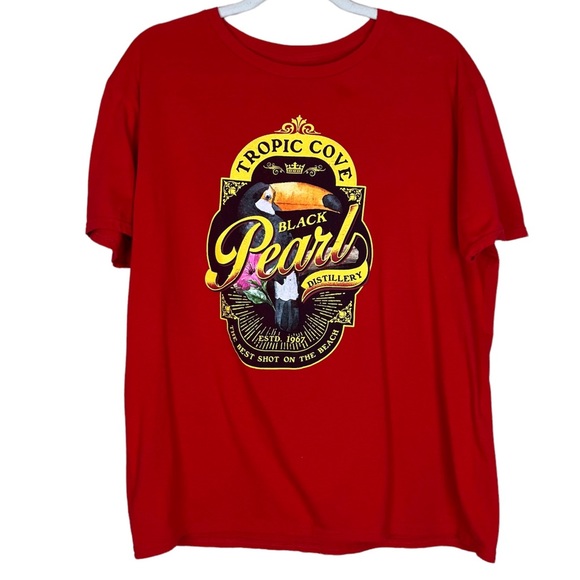 island shores | Shirts | Island Shores Toucans Graphic Red Crew Scoop ...